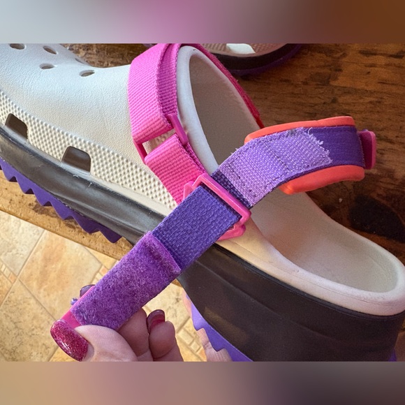 CROCS | Shoes | Crocs Hiker Clog Stucco Purple Pink Orange Mens Size 3 ...